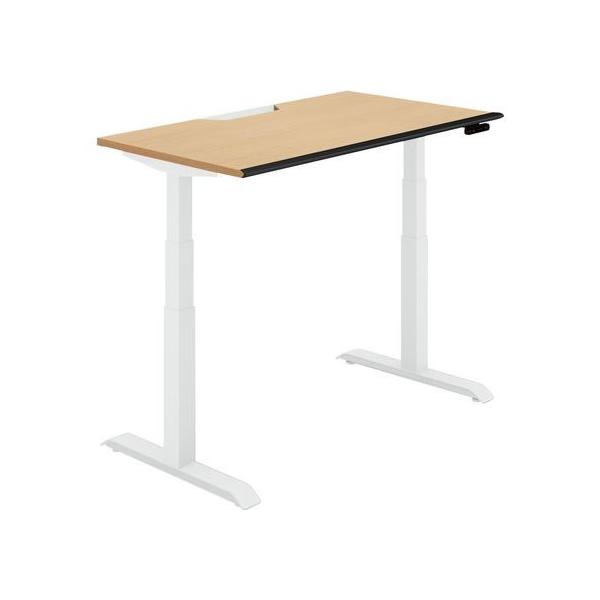 【仕様】●品番：ＤＳＥ−ＬＳＡ１２０７Ｍ−ＳＷＴ１２●外寸法：幅１１５０×奥行６７５×高さ６３０〜１２９０ｍｍ　●下肢空間寸法：幅９８８ｍｍ　●天板厚さ：２５ｍｍ　●材質：天板／（表面材）メラミン化粧板（エッジ）ＡＢＳ・ＰＶＣ（芯材）パーテ...