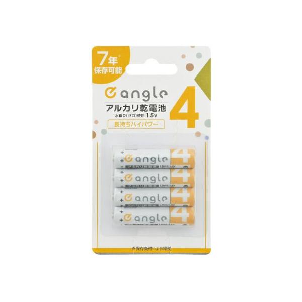【商品説明】エディオンプライベートブランド　ｅ　ａｎｇｌｅシリーズ。　保存可能期間は７年（保存条件ＪＩＳ準拠）。　ＬＲ０３／１．５Ｖ。　水銀０（ゼロ）使用。【仕様】●形状：単４形●入数：４本