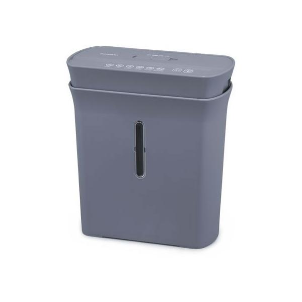 【商品説明】●クロスカットタイプで、細断サイズが約５×３７ｍｍと細かくカット。機密情報のセキュリティにおすすめです。●一度に投入できる最大細断枚数は８枚です。●ダストボックス容量約８．９Ｌで、ゴミ捨ての回数を減らせます。●インテリアに調和す...