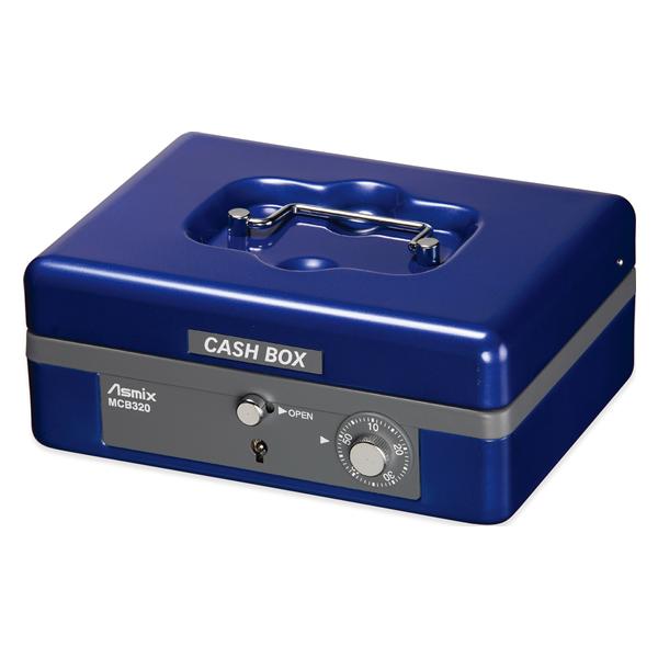 【商品説明】ダイアル錠とシリンダー錠でＷロック【仕様】●対応サイズ：Ａ６サイズ●色：ブルー●サイズ：幅１９６×奥行１４６×高さ７８ｍｍ●重量：８８５ｇ●内容量：約０．９Ｌ●材質：鋼材●粉体塗装●施錠方式：ダイアル錠、シリンダー錠●内寸法：幅...