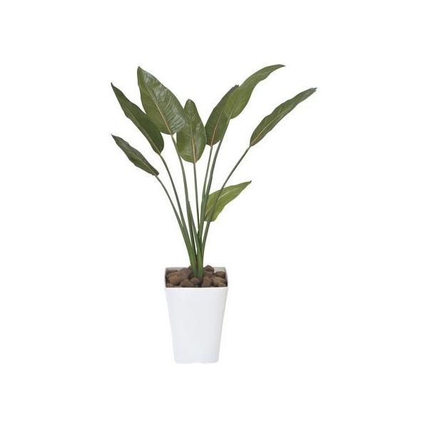 【商品説明】ストレチアは、色鮮やかなオレンジ色の花を咲かせ「天国の鳥」と呼ばれ人気です。　花言葉は、「気取った恋」「輝かしい未来」といった花言葉があります。　高さ１１０ｃｍです。　玄関やリビングの華やかなアクセント。　光触媒加工をしており、...