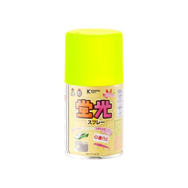 【商品説明】●装飾・ＰＯＰ・釣具など注目させたい場所、防災器具やヘルメットなど危険認識させたい場所に便利な、鮮やかな目立つ色に仕上がる蛍光タイプ。【仕様】●容量：１００ｍｌ●色：蛍光イエロー●商品サイズ（幅×奥行×高さ）：５３φ×１１０●商...