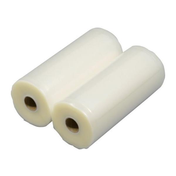 【商品説明】●真空包装機脱気式専用のエンボス付ナイロンポリ袋ロールタイプです。●好きな長さでカットできるので長モノを真空パックできます。【仕様】●型番：PAP-0201500-R　●入数：2本　●品名：専用ロール袋　●幅×長さ：20cm×1...