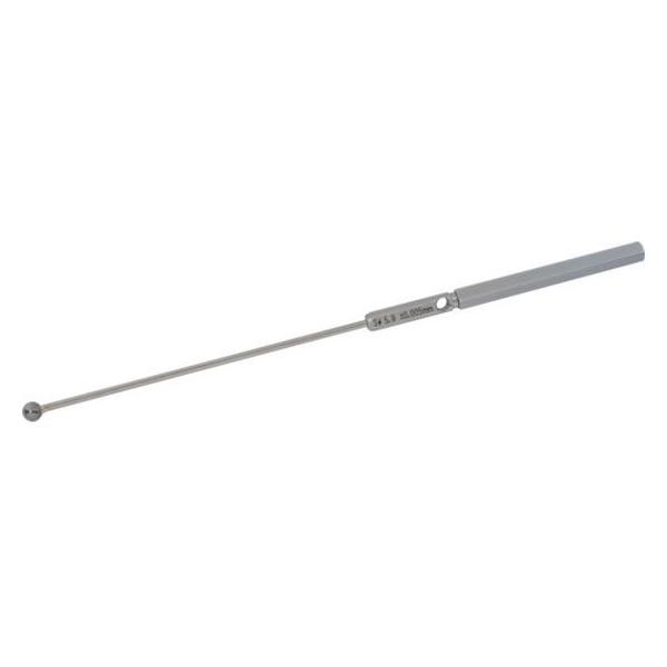 【商品説明】●アッセンブリー部品取付時に位置確認が容易に出来ます。●ステムがステンレスバネのため、曲げて測定することが可能です。【仕様】●型番：BTS-059　●呼び寸法（mm）：φ5．9　●ステム径（mm）：2．3　●超硬球（mm）：φ5...