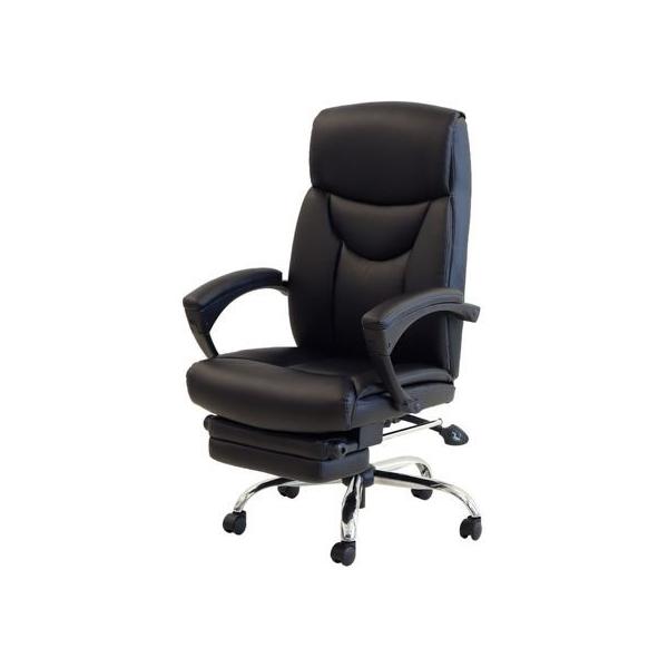 【仕様】●カラー：ブラック●サイズ：幅６７０×奥行７００×高さ１１２５〜１２０５ｍｍ（座面高４５０〜５３０ｍｍ）、（リクライニング機能・フットレスト使用時　最大：奥行１６２０ｍｍ）●材質：張地／ＰＵレザー、座・背／合板・ウレタンフォーム、肘...