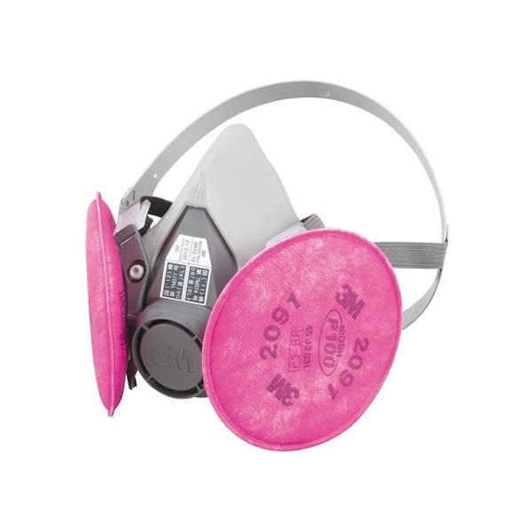 【仕様】※２０２３年４月製造出荷分より順次しめひも調節パーツ及びリテイナーの色が半透明から有色へ変更となります。　　取替え式防じんマスク６０００／２０９１−ＲＬ３は国家検定区分３に合格しています。フィルターケースのないラウンドフィルターを採...