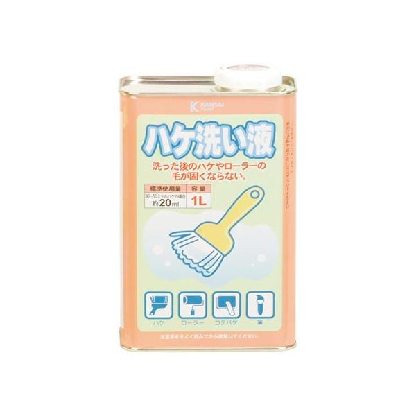 【商品説明】●ペイントうすめ液で洗う場合に比べ、使用量がすくなくてすみ、経済的です。　●刷毛を本品で洗った後、水洗いができます。　●水性塗料を使った刷毛なども水洗い後、さらに本品で洗うと一層きれいになります。●洗った後の刷毛やローラーの毛が...