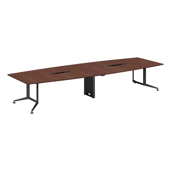 【仕様】●品番：Ｗ４０−ＢＰ４０１５ＣＨ−６ＡＵ５１　●カラー／天板：ブラウンウォールナット、脚：ブラック●外寸法／幅４０００×奥行１５００×高さ７２０ｍｍ●天板厚さ／２５ｍｍ●下肢空間寸法／幅１５３５×高さ６５５ｍｍ●材質／天板：（表面）...