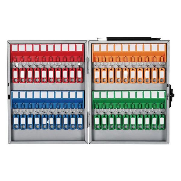 【商品説明】丈夫なスチール製キーボックスです。キーハンガーはマグネットでの着脱式の為、取り外しが可能でカギの大きさや量に合わせて自由にレイアウト可能です。カラフルなキーホルダーは用途別に鍵を分類して管理でき、鍵の掛け間違いや取り間違いを防ぎ...