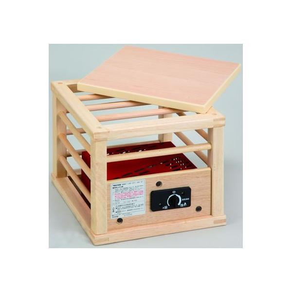 【商品説明】おやすみ前のアンカ代わりにもおすすめです。　便利な中間スイッチ付き。　物を置くのに便利な天板テーブル付き。　温度無段階調節　万が一、温度が異常に上昇すると電源が落ちる温度ヒューズ付き　寒い日のテーブルの足元の冷え防止におすすめ　...