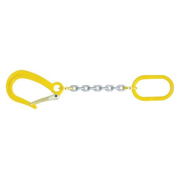 【商品説明】●フック、チェーン、リングを接続済みですのですぐにご使用いただけます。●ファンドリーフックは口幅が広くふところが大きいので、直接敷き鉄板や径の太い物などを引っ掛けることができます。●安全タグ付きです。【仕様】●型番：CFHL0....