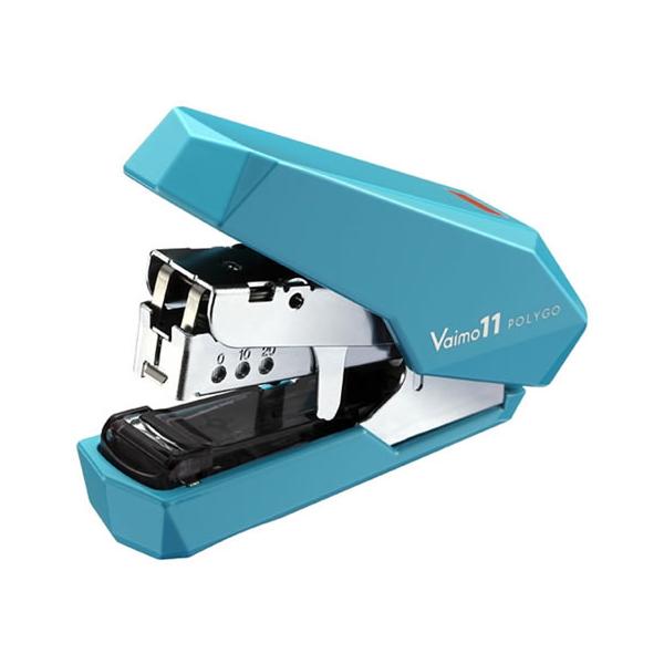 【仕様】●色：ブルー●サイズ：幅２８×奥行９８×高さ７１ｍｍ●質量：１３５ｇ（針５０本装填時）●とじ奥行：２８ｍｍ●とじ口寸法：７ｍｍ●とじ枚数：２枚〜約４０枚●フラットクリンチ●針装てん数：５０本●使用針：Ｎｏ．１１−１Ｍ※他の針（Ｎｏ．...