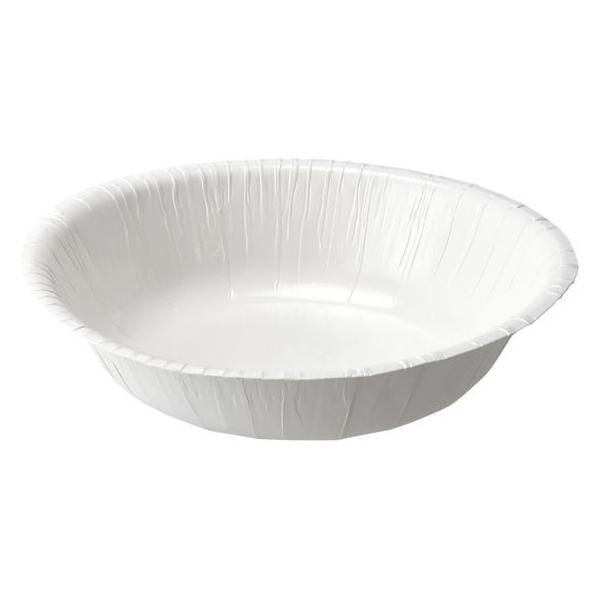 【商品説明】充分な深さのペーパーボウルです。内面コーティング加工のため耐水耐油に優れます。電子レンジ対応可能です。【仕様】●サイズ：約直径１８０×高さ４０ｍｍ●材質：パルプ、内面ＰＰコーティング●入数：５０枚