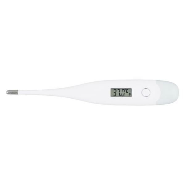 【仕様】●商品サイズ：約幅１３０×奥行１９．５×高さ１０．８ｍｍ●質量：１０ｇ●体温測定場所：脇下●測定方式：予測方式・実測方式●測温時間：予測方式：約１０秒／実測方式：約１２分３０秒●測温範囲：３２．０〜４２．９℃（３１．９℃以下　「Ｌｏ...
