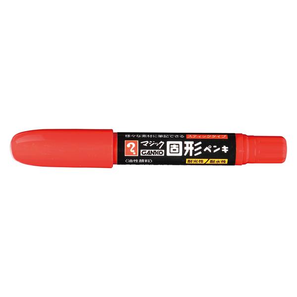 【仕様】乾燥後の塗膜は、耐光性・耐水性・固着性に優れます。キャップを取れば直ぐに使えて、ペンキのように液ダレせず、ピンポイントな部分に使用可能。繰り出し式のスティックタイプですので、一定の書き味で最後まで使用できます。　●色：赤●寸法：φ１...