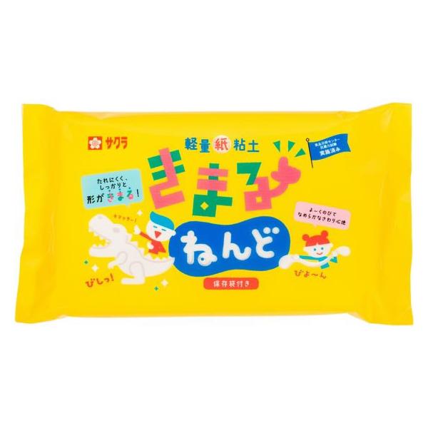 【商品説明】●よ〜く伸びて、滑らかな触り心地●乾いても弾力があるので、壊れにくい●粘土同士も芯材にもよく引っ付く●絵の具を塗っても、混ぜてもきれいに仕上がる●残ったねんどを保管できる保存袋付き【仕様】●紙ねんど●サイズ：１０８×１６０×２２...