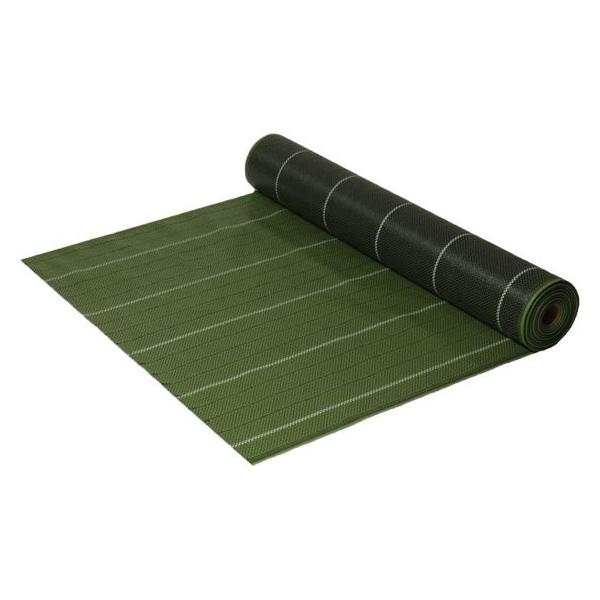 【商品説明】高強力の糸と紫外線劣化防止効果を高めており、グランドバリアクロス−３より強度が高く、長期使用が可能。【仕様】●サイズ：２ｍ×５０ｍ●材質：ポリオレフィン●色：モスグリーン●耐候性約７年●生産国：日本●厚み０．５ｍｍ【別途送料につ...