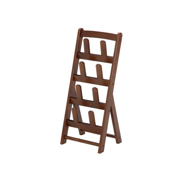 【仕様】●サイズ：幅２７５×奥行２３０×高さ６４０ｍｍ●重量：１．５ｋｇ●収納可能数：４足●材質：天然木、ラッカー塗装●生産国：ベトナム●組立時間：約３０分　str_05