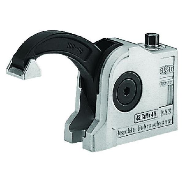 【商品説明】●非常にコンパクトでパワフルです。●片側から簡単に締め付けられ作業性に優れます。【仕様】●型番：BASC106　●クランプ力（Ｎ）：１６０００●適合ボルト：Ｍ１０、Ｍ１２●幅（ｍｍ）：４０●奥行（ｍｍ）：９５●開き（ｍｍ）：９７...