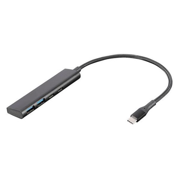 【商品説明】Ｔｙｐｅ−Ｃポートを２つ、Ａポートを２つ、拡張します。シャープでスリム。放熱性に優れ、強靭で美しいアルミ筐体。屈曲に強いメッシュケーブル。ケーブル長２０ｃｍ。ノートＰＣ、タブレット型ＰＣ、どちらでもお使いいただけます。［ご使用上...