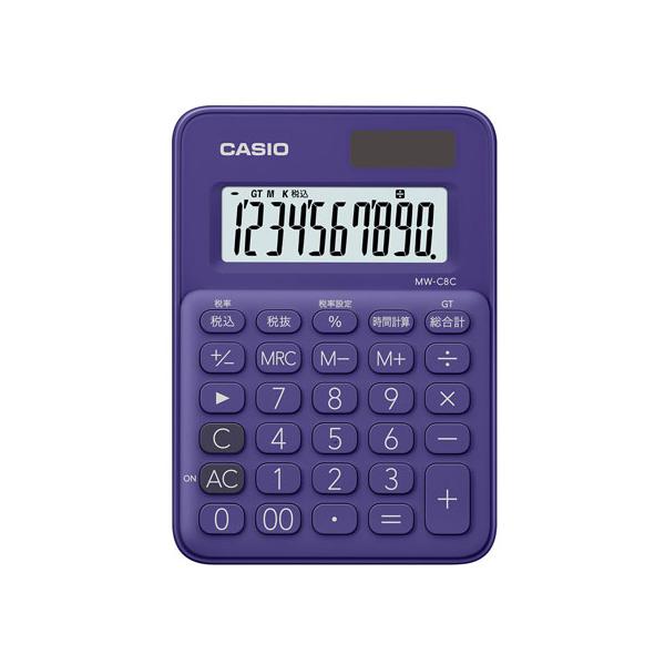 【仕様】消費税の税込・税抜計算が行えます。税率も自由に設定でき、税金額も表示します。　時間の四則計算、メモリー計算、パーセント計算が出来ます。『勤務時間計算』、『時給計算』等に便利です。　従来の太陽電池付き電卓と異なり、計算途中で光がさえぎ...