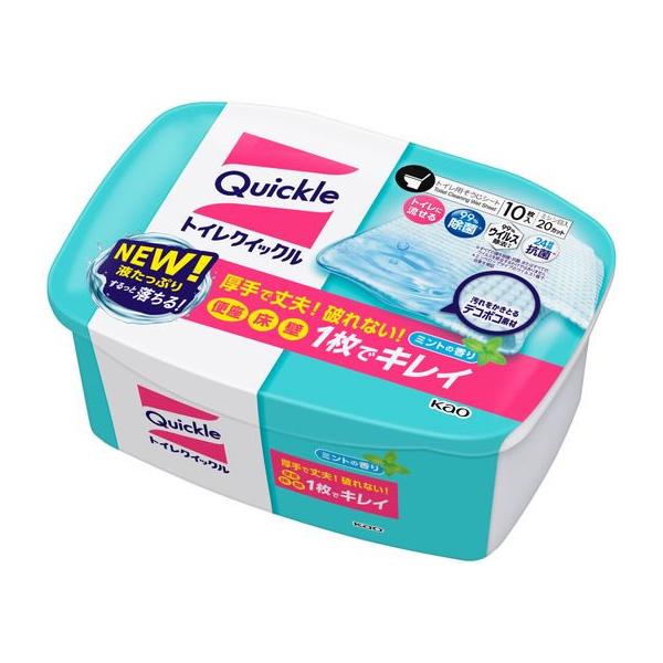 【商品説明】厚手・丈夫で最後まで破れず使えるから、１枚でトイレ空間をまるごとキレイにできる掃除シート【仕様】●注文単位：１個（１０枚）●ミントの香り●シート材質／パルプ成分／界面活性剤（ポリオキシエチレンアルキルエーテル）、グリコールエーテ...