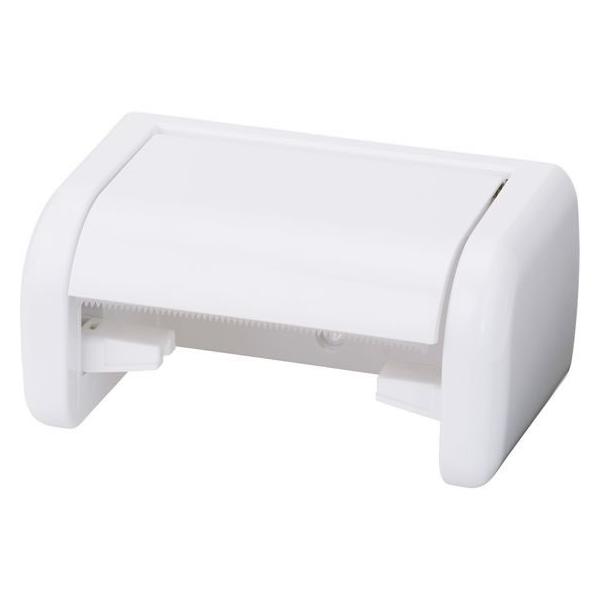 【商品説明】蓋部分がペーパーを適度に押さえるので、片手でラクにカットできます。　トイレットペーパーのセットは、下から持ち上げるようにセットするだけのワンタッチ操作です。　取付方法は木ネジです。付属のプラグを使ってコンクリートにも設置可能です...
