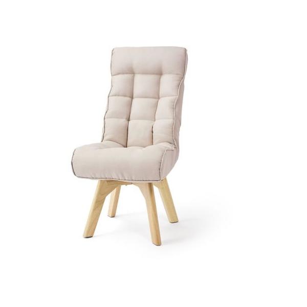 【商品説明】座面が３６０度回転するので、物を取る時も便利です。座面が高いので座りやすく、立ち上がりも楽にできます。身体にフィットする座り心地で長時間座っていても快適です。使用しない時は、背面をたたむことができます。お客様組み立てとなります。...