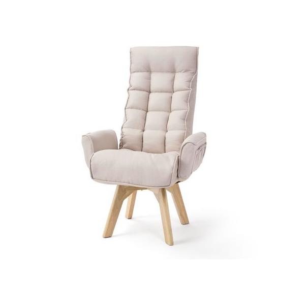 【商品説明】背の高い男性でも首までゆったりもたれられるハイタイプです。座面が３６０度回転するので、立ち上がり時や物を取る時も便利です。座面が高いので座りやすく、立ち上がりも楽にできます。身体にフィットする座り心地で長時間座っていても快適です...