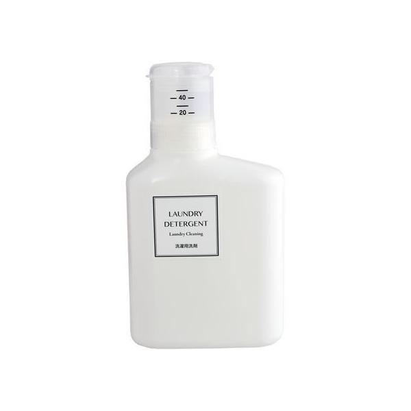 【商品説明】市販の詰め替え用液体洗剤を入れられる、洗濯用の詰め替えボトル（１０００ｍＬ）です。　計量が簡単な、押して計るタイプのボトルです。　キャップは、２０〜５０ｍＬまで１０ｍＬ単位で計量メモリがついていますので、洗濯量に合わせてピッタリ...