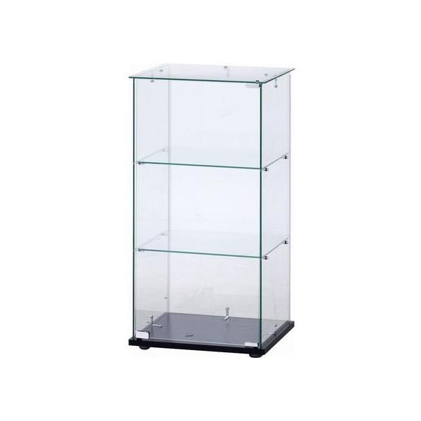 【仕様】●カラー：クリア　●サイズ：Ｗ４２５×Ｄ３６５×Ｈ８５０ｍｍ／重量：２０ｋｇ　●耐荷重（ガラス棚板）：５ｋｇ　●天板強化ガラス厚み：５ｍｍ　●強化ガラス棚板厚み：５ｍｍ　●ガラス棚板：３８５ｘ３１０ｍｍ　●構造部材（地板）：プリント...