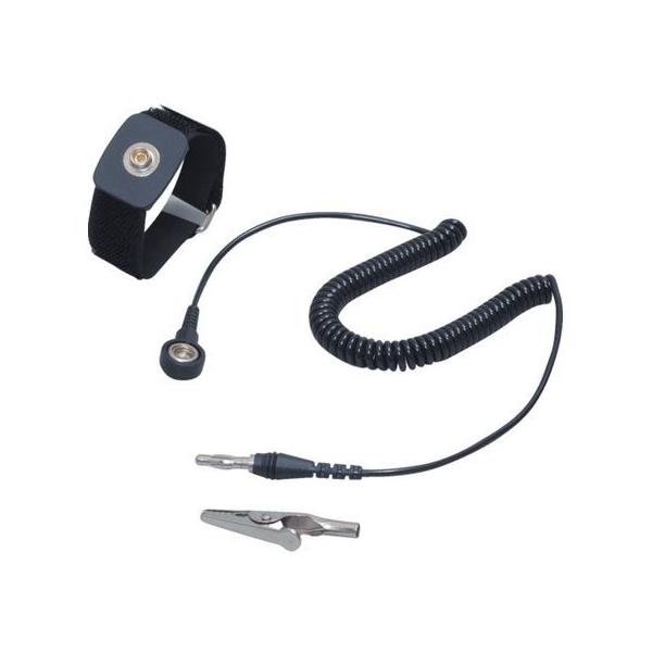 【商品説明】●マジックテープ式のリストストラップです。【仕様】●型番：AS-101-10　●入数：1個　●コード有効長（m）：3．0　●コイル部長さ（cm）：28　●グランドコード長さ（m）：3．0　●コード全長（cm）：54　●バナナプラ...