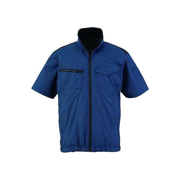 【商品説明】冷蔵服２０２６用のウェア（半袖ジャケットタイプ）。裏チタン加工とＵＶカット素材を使用し、衣服内の温度上昇を防ぎます。【仕様】●素材：ウェア／高密度タフタ・裏チタン加工●混率：ポリエステル１００％●保冷剤ポケット●バッテリーポケッ...