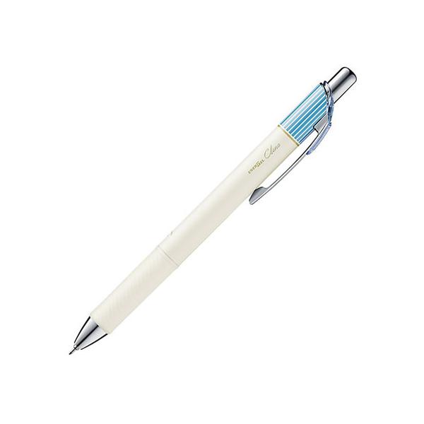 【仕様】ふんわり纏う、大人クラシカルなエナージェル　スッと書けてサッと乾く、エナージェルインキ採用。統一感ある生成り色の軸とストライプ柄は上品さや個性を表現し、ふんわりしつつもクラシックな雰囲気纏うエナージェルです。　●軸色：サックスブルー...