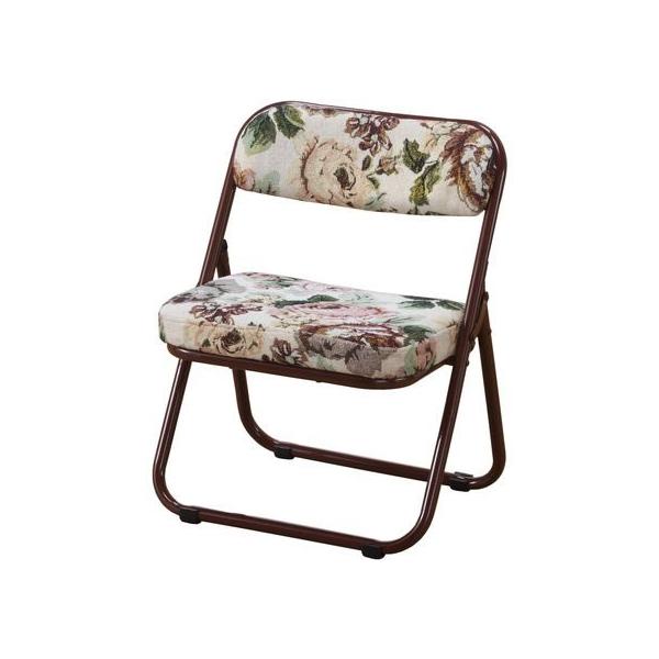 【商品説明】座面がクッションタイプの背もたれ付きなので、長時間でも疲れにくい！　ワイドサイズで座りやすい座面。　折りたためばコンパクトに収納。　組立不要完成品【仕様】●色：ゴブラン柄　●サイズ：(約)幅45×奥行37×高さ53cm　●座面高...