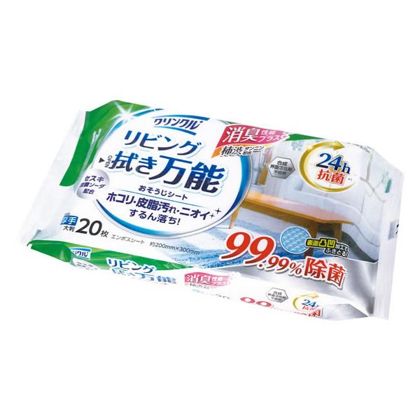 【商品説明】セスキ炭酸ソーダ配合。２４時間抗菌。９９．９９％除菌。ノンアルコールで手にもやさしいウエットタイプです。合成界面活性剤不使用。汚れをしっかり吸着する凸凹シートを使用。消臭成分（柿渋タンニン）配合。爽やかなシトラスの香り。【仕様】...