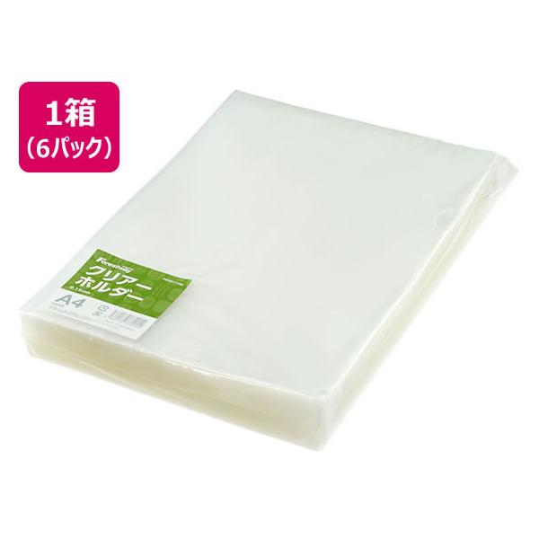 【仕様】郵送時の書類保護や社内の資料提出に。　●色：クリア●サイズ：Ａ４タテ●外寸法：縦３１０×横２２０ｍｍ●シート厚：０．１５ｍｍ●材質：ポリプロピレン●注文単位：１箱（６００枚）　※ポリプロピレン（ＰＰ製）のクリアホルダー・プレゼンテー...