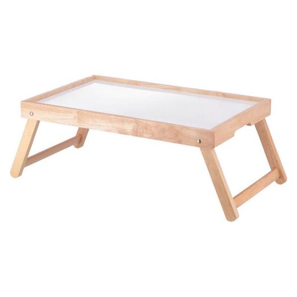 【仕様】●サイズ：Ｗ５００×Ｄ３１３×Ｈ２００ｍｍ／重量：１．２ｋｇ　●折りたたみサイズ：５００ｘ３１３ｘ４０ｍｍ　●トレー内寸：４７５ｘ２９０ｍｍ　●表面耐熱温度：６０度　●耐荷重：３ｋｇ　●天然木（ラバーウッド）（本体）　●合成樹脂化粧...