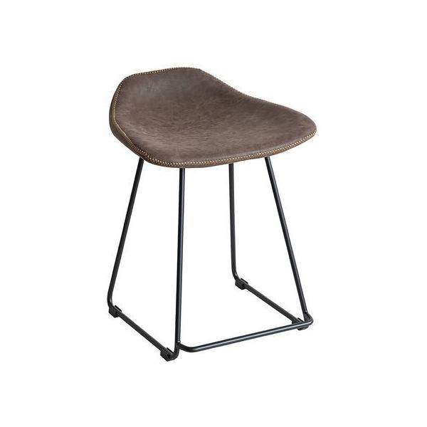 【商品説明】存在感のあるデザインで置いてあるだけでおしゃれなお部屋を演出します。【仕様】●カラー：ブラウン　●商品サイズ：Ｗ４３×Ｄ４１×Ｈ５４　ＳＨ４５　●製品重量：４ｋｇ　●主材質：合成皮革（ＰＵ）、ウレタン、スチール（粉体塗装）　●備...