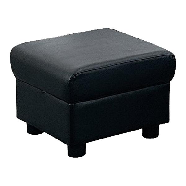 【仕様】別売り応接テーブルとセットで使用できます。　●外寸法：幅５００×奥行５００×高さ３８０ｍｍ●材質：張地／エコＰＶＣレザー、中身／ウレタンフォーム、脚・肘／ＡＢＳ●重量：７．５ｋｇ●カラー：ブラック●グリーン購入法適合