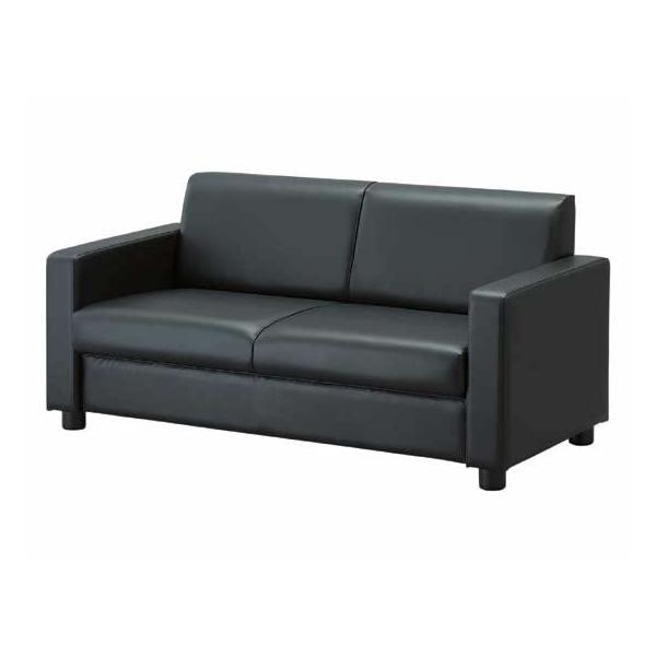 【仕様】別売り応接テーブルとセットで使用できます。　●外寸法：幅１４９５×奥行６８０×高さ６９０ｍｍ●座面寸法：幅１２５５×奥行４９０ｍｍ●座面高さ：３８０ｍｍ●肘高さ：５１５ｍｍ●材質：張地／エコＰＶＣレザー、中身／ウレタンフォーム、脚・...