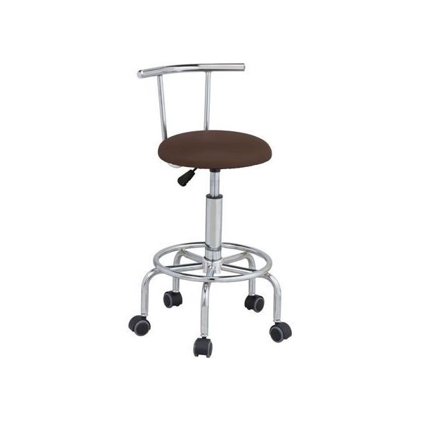 【商品説明】キッチン以外に、パソコンチェアやカウンターチェアとしても活躍。　ガス圧昇降式なので、座面下のレバーでらくらく調整できます。　足を乗せられるフットレスト付き。　キャスター部は、固定脚に取り換え可能。【仕様】●サイズ：約幅４４×奥行...