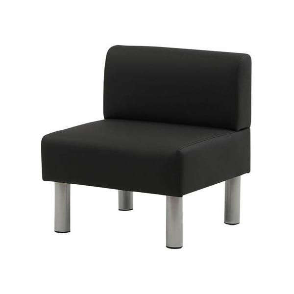 【仕様】●カラー：ブラック●サイズ：幅６００×奥行６００×高さ６７０ｍｍ●重量：１０ｋｇ●材質：張地／ＰＶＣレザー、脚／スチール（粉体塗装）、座面／ウレタンフォーム、木フレーム●注文単位：１台●保証期間：１年間　　　※原則、軒先（玄関先）渡...