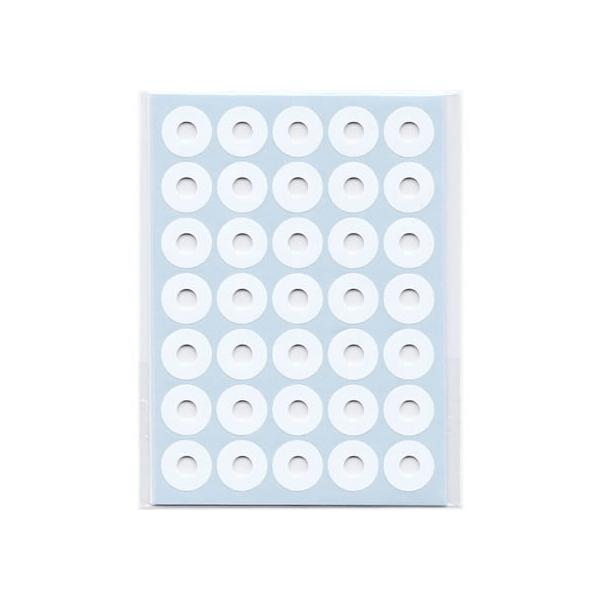 【仕様】●色：白●サイズ：外径１４．５ｍｍ×穴径６ｍｍ●入数：３５片×７シート入（２４５片入）●材質：ＰＰ●日本製●注文単位：１パック（２４５片）