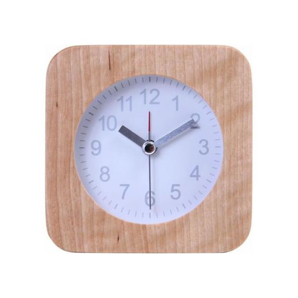 【仕様】●カラー：ホワイト　●サイズ：Ｗ１０２×Ｄ４２×Ｈ１０２ｍｍ／重量：０．２ｋｇ　●電源：単３電池１個（別売）　●ムーブメント：ＯＳＴＥＲＦ５５５　●ムーブメントタイプ：スイープ　●天然木／ガラス