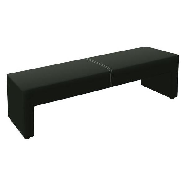 【商品説明】センターに入ったステッチがおしゃれなベンチ。　商業施設やロビー、病院の待合室など、様々な場所でご利用いただけます。【仕様】●品番：CARA-1500-2-BK●カラー：ブラック　●外寸法：幅１５００×奥行５００×高さ４２０ｍｍ　...