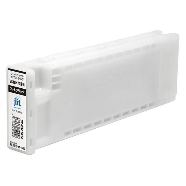 【商品説明】ジットのリサイクルインクは使い終わった純正インクカートリッジを回収し、独自で開発した技術を用いてクリーニングやインクの充填をして再度利用できるようにした環境配慮型製品です。【仕様】●色：フォトブラック●種別：顔料インク●適応型番...