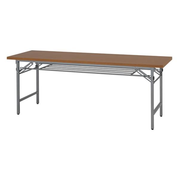 【商品説明】設置がカンタンで場所をとらずコンパクトに収納可能　幅１８００ｍｍのテーブルは隣同士で二人がゆったり座れる上、左右に資料等を広げても余裕の持てるサイズとなっております。　会議室、受付、簡易作業台等、多目的に使えます。　キズがつきに...