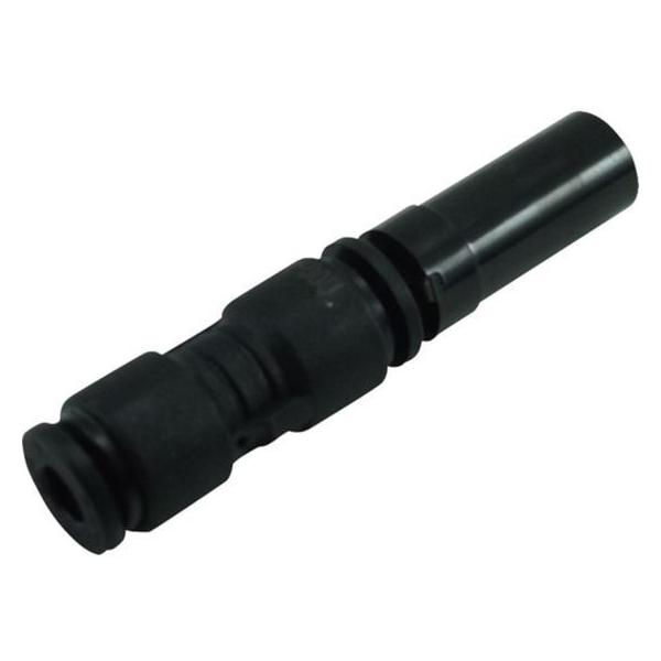 【仕様】●型番：FR4-8RC　●ジョイント径E（mm）：8　●適合チューブ内径D（mm）：4　●使用圧力：1MPa（空気）、0．3MPa（水）　●使用流体：空気、水　●流体温度：−5〜60℃（空気）、5〜40℃（水）　●本体：難燃性ポリブ...