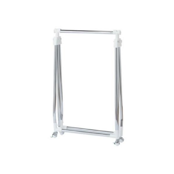 【商品説明】高さを調節できるワンタッチストッパーで簡単に干せます。　花粉対策の部屋干しにもオススメ。　掛けるものに合わせて伸縮自在。　敷布団も干せます。　折りたためば約１１ｃｍとコンパクトに収納できます。　ストッパー付きのボールキャスターで...